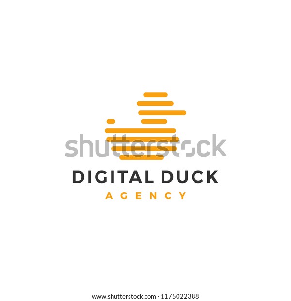 Little Duck Logo Vector Icon Line 库存矢量图（免版税）1175022388 | Shutterstock