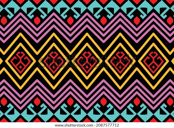 Little Duck Zigzag Line Pattle Stock Vector (Royalty Free) 2087577712 ...