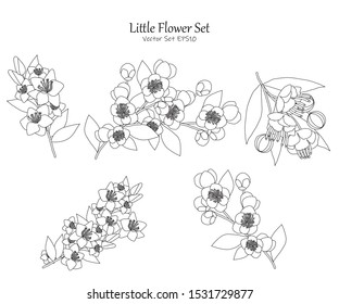 Little Flower Vector File Eps10 Package Stock Vector (Royalty Free ...