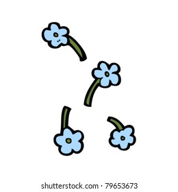Little Flowers Cartoon Stock Vector (Royalty Free) 79653673 | Shutterstock