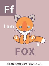 Little Fox Alphabet Vector: vector de stock (libre de regalías ...