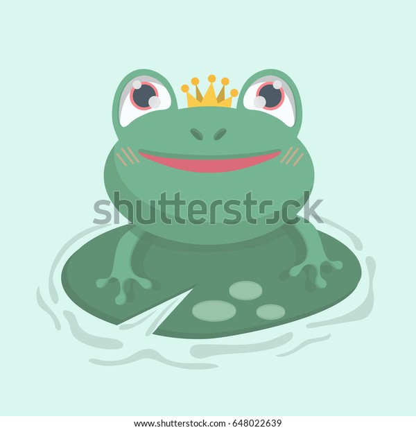 Little Frog Vector Illustration Cute Little: vector de stock (libre de ...