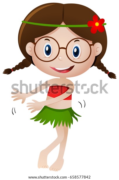 Little Girl Dancing Alone Illustration Stock Vector (Royalty Free ... Little Girl Dancing Alone Illustration Stock Vector (Royalty Free ...