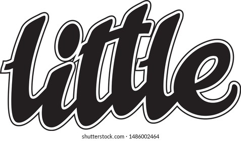 Little Hand Write Calligraphy Letter Stock Vector (Royalty Free) 1486002464