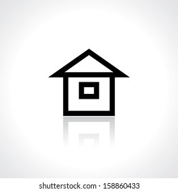 Little House Icon Vector Eps8 Stock Vector (Royalty Free) 158860433 ...