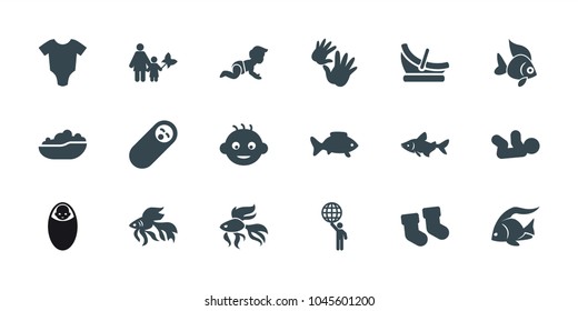Little Icons Set 18 Editable Filled: vector de stock (libre de regalías ...