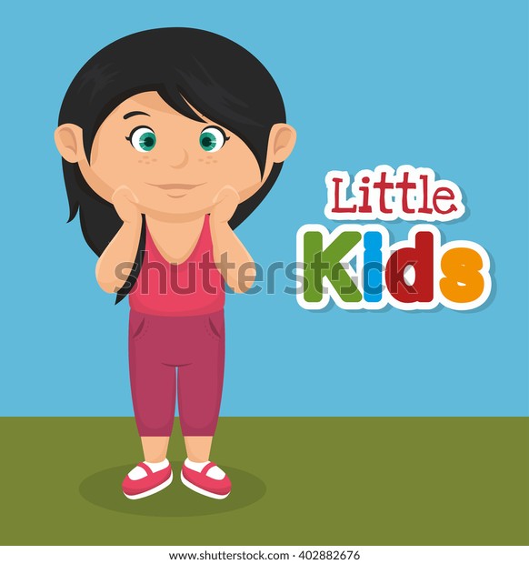 Little Kids Design Stock Vector (Royalty Free) 402882676 | Shutterstock