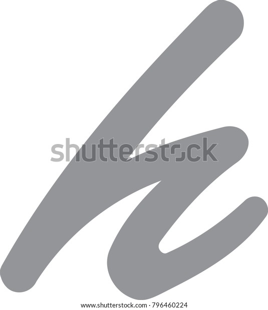 Little Letter H Gray Stock Vector (Royalty Free) 796460224 | Shutterstock