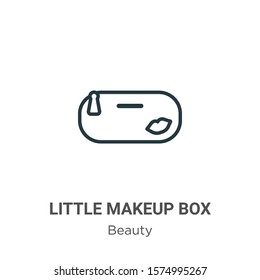 Little Makeup Box Outline Vector Icon Stock Vector (Royalty Free ...