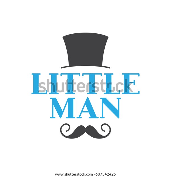 Little Man Kid Clothes Typography Print Stock Vector (Royalty Free ...