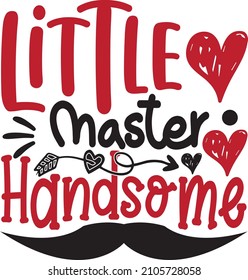 Little Master Handsome Design Stock Vector (Royalty Free) 2105728058 ...