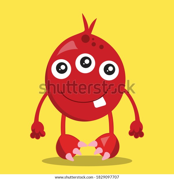 Little Monster Design Vector Illustration Stock Vector (Royalty Free ...