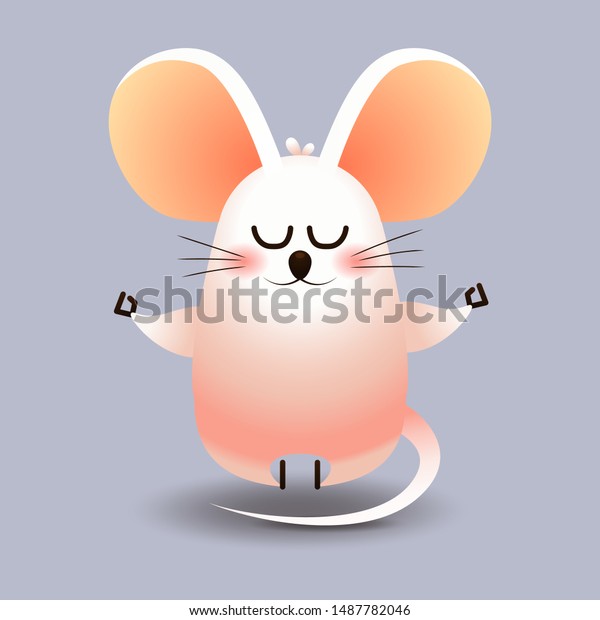 Little Mouse Rat New Year Chinese Stock Vector (Royalty Free ...