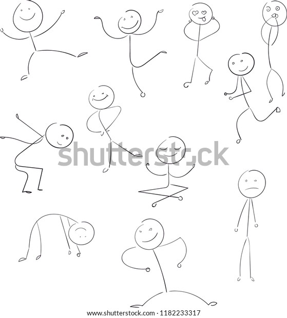 Little People Vector By Hand: เวกเตอร์สต็อก (ปลอดค่าลิขสิทธิ์ ...