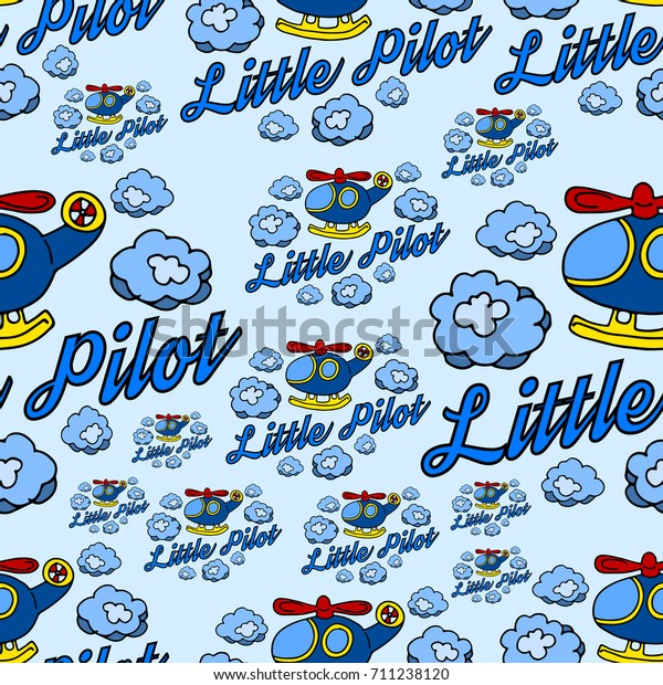 Little Pilot Hand Drawing Doodle Vector Stock Vector (Royalty Free ...