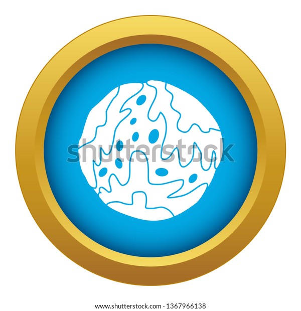 Little Planet Icon Blue Vector Isolated Stock Vector (Royalty Free ...