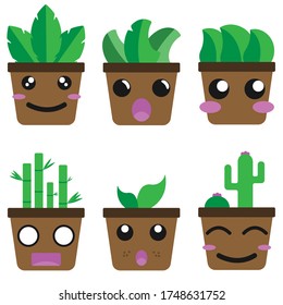 Little Plant Cartoon Vector Stock Vector (Royalty Free) 1748631752 ...