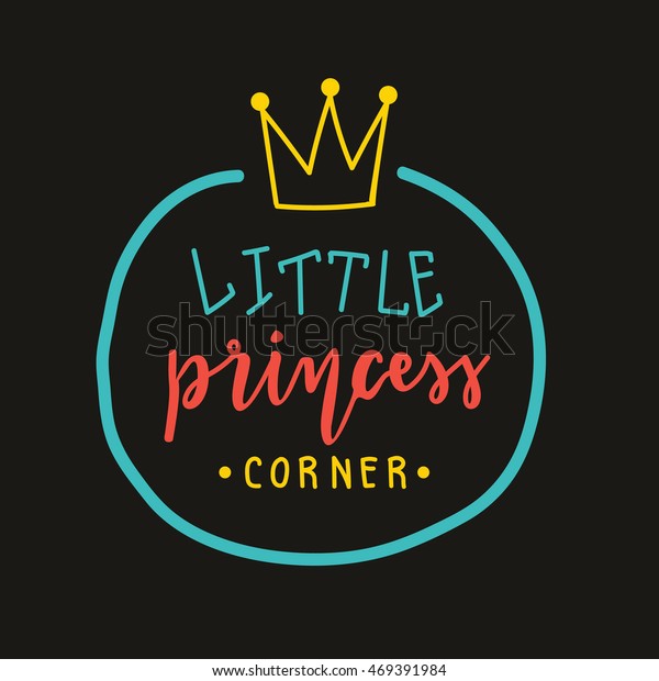 Little Princess Logo Hand Drawn Logo Stock Vector (Royalty Free ...