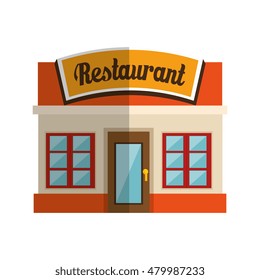 Restaurant Icon Cartoon Restaurant Vector Icon Stock Vector (Royalty ...