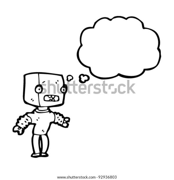 Little Robot Cartoon Stock Vector (Royalty Free) 92936803 | Shutterstock