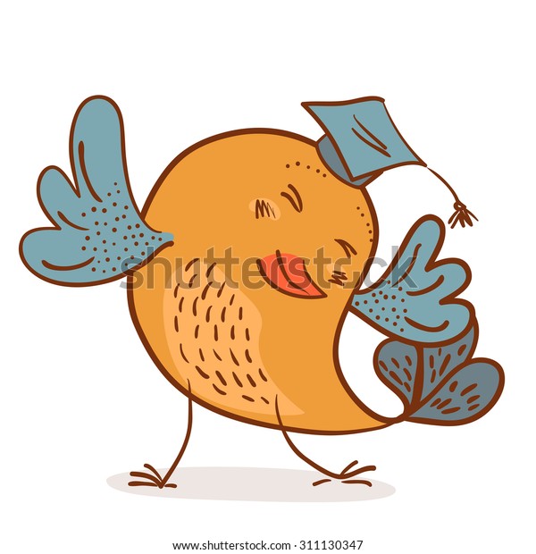 Little Smart Chick Vector Illustration On Stock Vector (Royalty Free ...