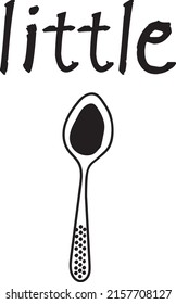 Little Spoon Graphic Vector Illustration Stock Vector (Royalty Free ...