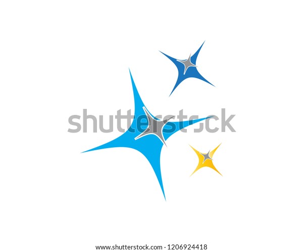 Little Star Logo Vector Template Stock Vector (Royalty Free) 1206924418 ...