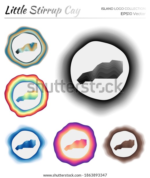 Little Stirrup Cay Logo Collection Colorful Stock Vector (Royalty Free ...