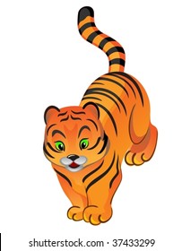 Little Tiger Stock Vector (Royalty Free) 37433299 | Shutterstock