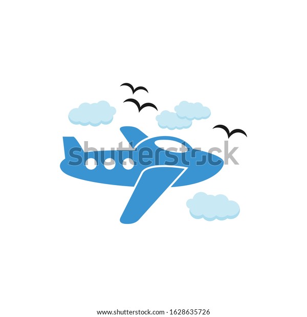 Little Toy Plane Logo Vector Funny Stock Vector (Royalty Free ...