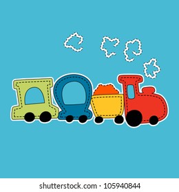 Little Train Vector Illustration Stock Vector (Royalty Free) 105940844 ...