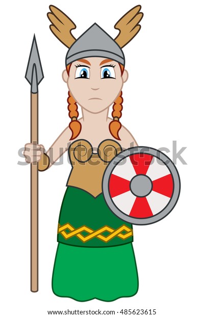 Little Valkyrie Stock Vector (Royalty Free) 485623615 | Shutterstock