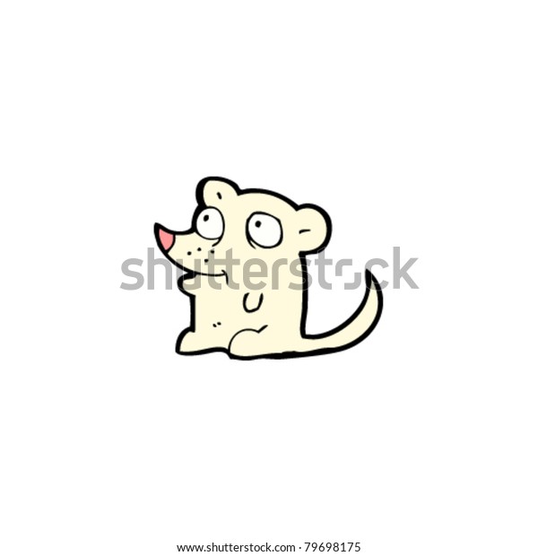 Little White Mouse Cartoon Stock Vector (Royalty Free) 79698175 ...