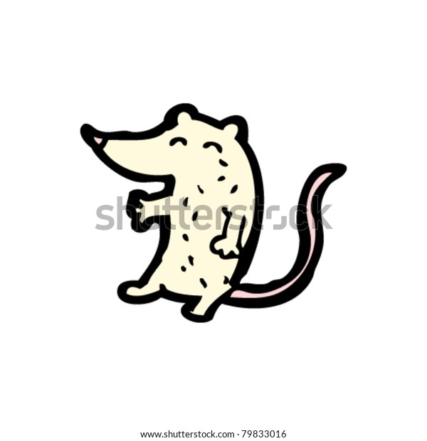 Little White Mouse Cartoon Stock Vector (Royalty Free) 79833016 ...