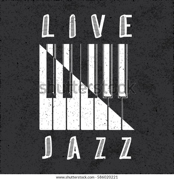 Live Jazz Calligraphy Illusion Logo Lettering Stock Vector (Royalty ...