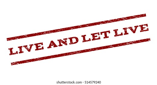 Live Let Live Watermark Stamp Text Stock Vector (Royalty Free ...
