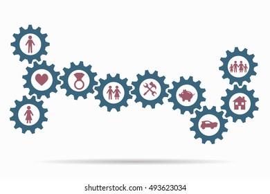 Live Life Together Stock Vector (Royalty Free) 493623034 | Shutterstock