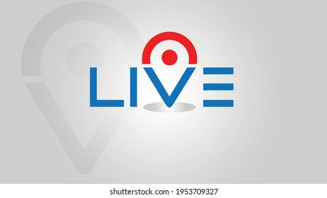 Live Location Logo Design Template Stock Vector (Royalty Free ...