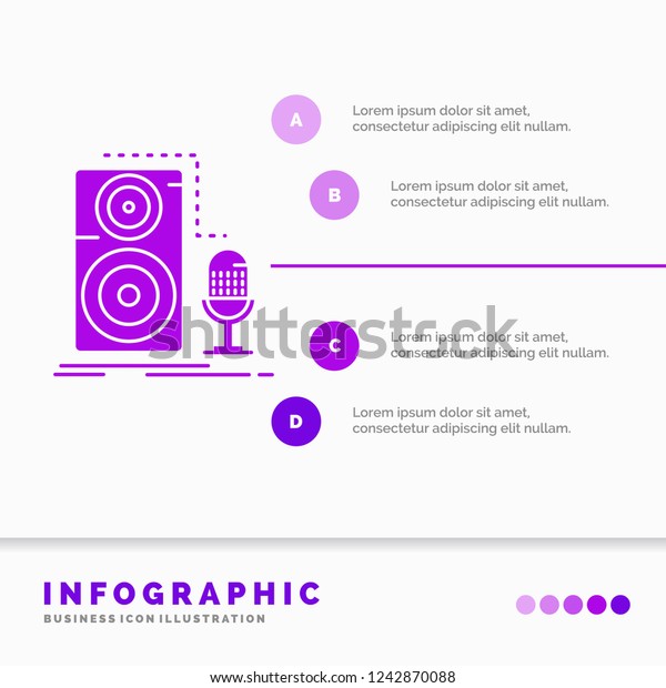 Live Mic Microphone Record Sound Infographics Stock Vector (Royalty ...