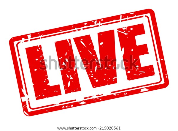 Live Red Stamp Text On White Stock Vector (Royalty Free) 215020561