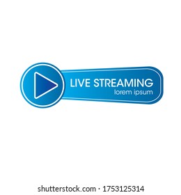 Símbolo del logotipo de Live Streaming: vector de stock (libre de ...
