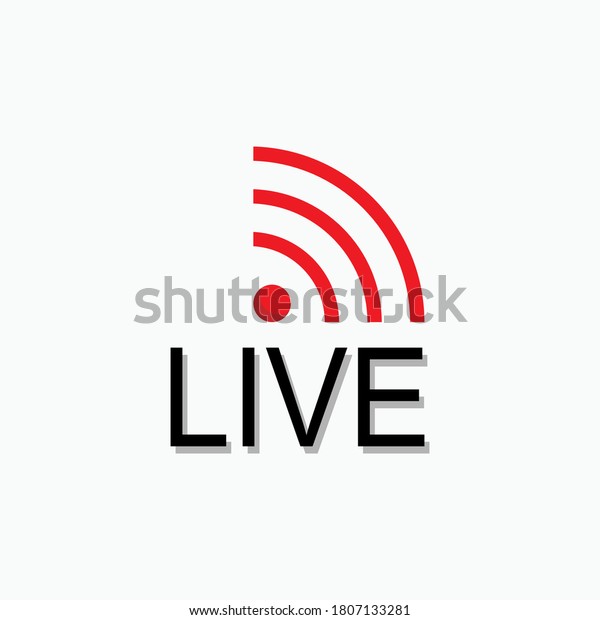 Live Text Icon Broadcast Direct Symbol Stock Vector (Royalty Free ...