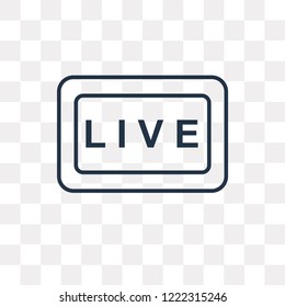 Live Vector Outline Icon Isolated On Stock Vector (Royalty Free ...
