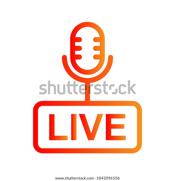 Live Video Streaming Icon Vector Icon Stock Vector (Royalty Free ...