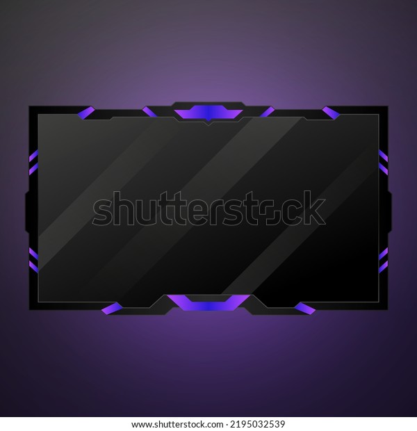 Live Video Streaming Overlay Gaming Ui Stock Vector (Royalty Free ...