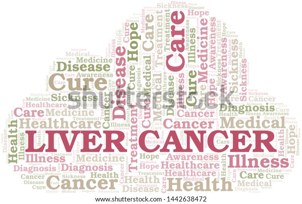 Liver Cancer Word Cloud Vector Made Stock Vector (Royalty Free) 1442638472