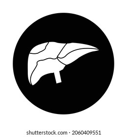 Liver Icon Trendy Flat Style Isolated Stock Vector (Royalty Free ...