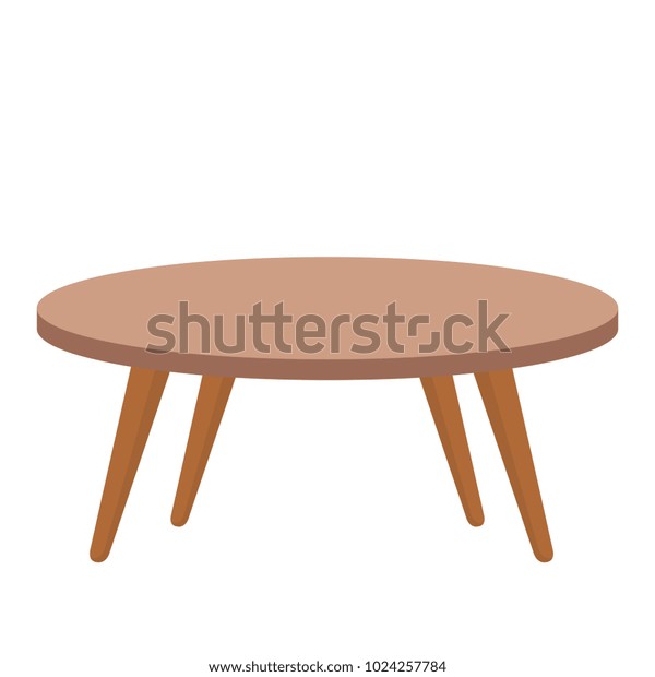Living Room Center Table Stock Vector (Royalty Free) 1024257784 ...