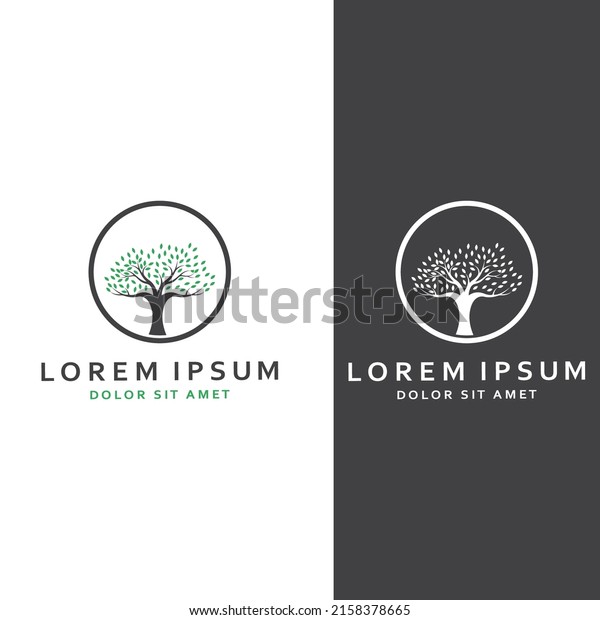 Living Tree Logo Design Using Vector: เวกเตอร์สต็อก (ปลอดค่าลิขสิทธิ์ ...