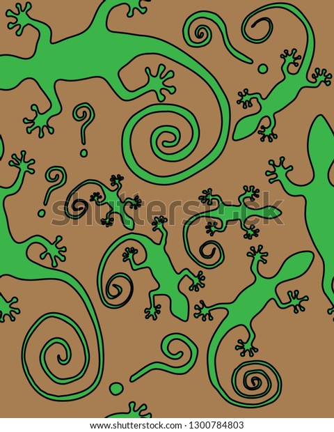 Lizard Camouflage Patternseamless Wallpapervector Illustration Stock ...